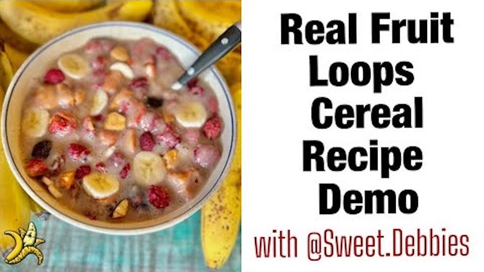 Real Fruit Loops Cereal Recipe Demo with @sweet.debbies - The Raw Advantage